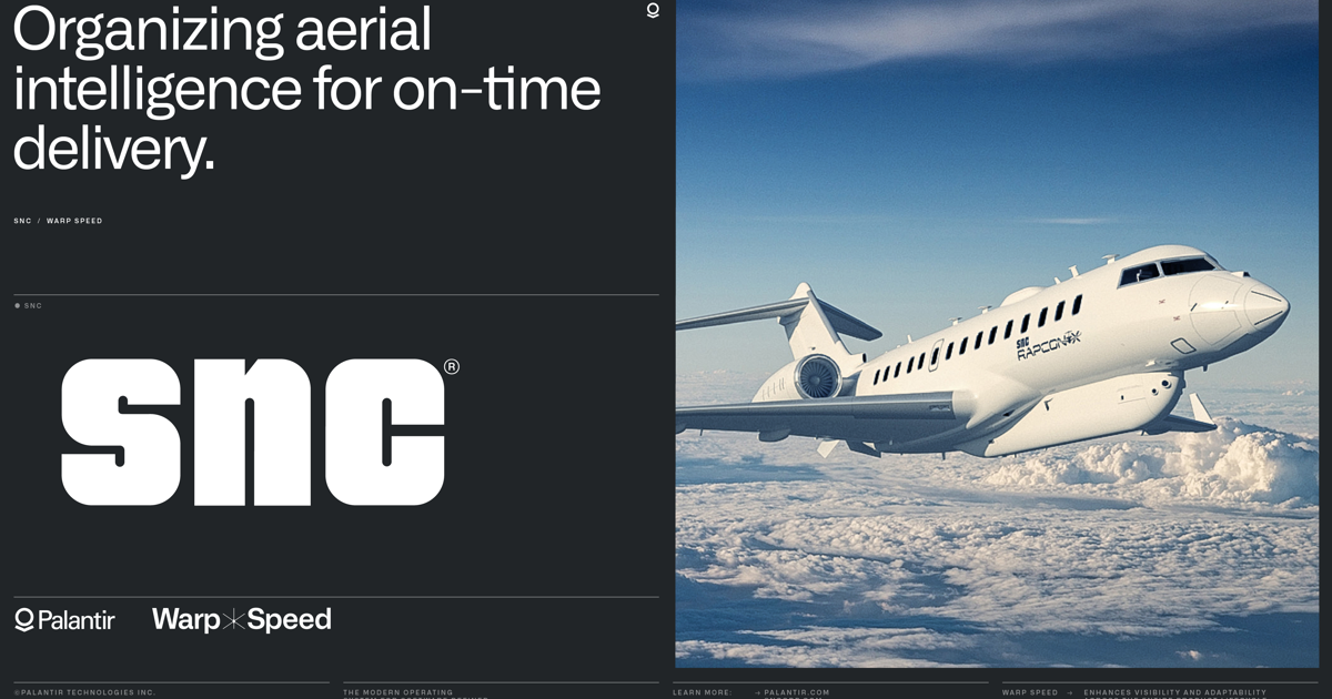 SNC and Palantir Technologies Join Forces to Innovate and Accelerate AI-Powered Transformation ...